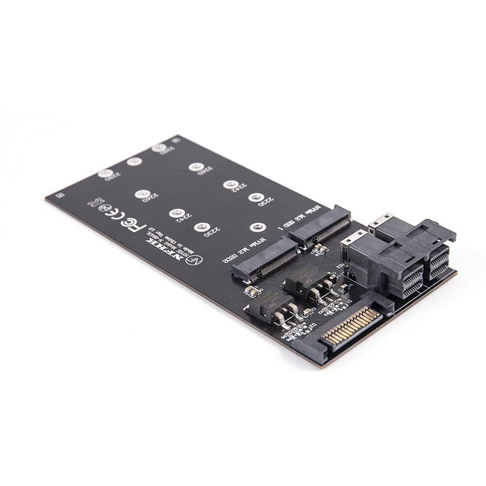 Dual SFF-8643 U.2 To NVMe M.2 NGFF SSD Adapter SSD Card Adapter For ...