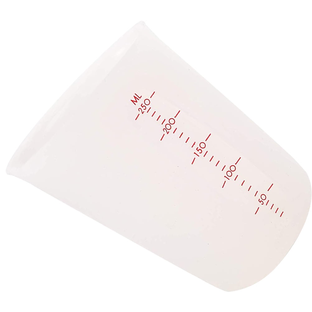 Dual Scale Soft Measuring Cup Silicone Resin Cups Mixing Multifunction ...