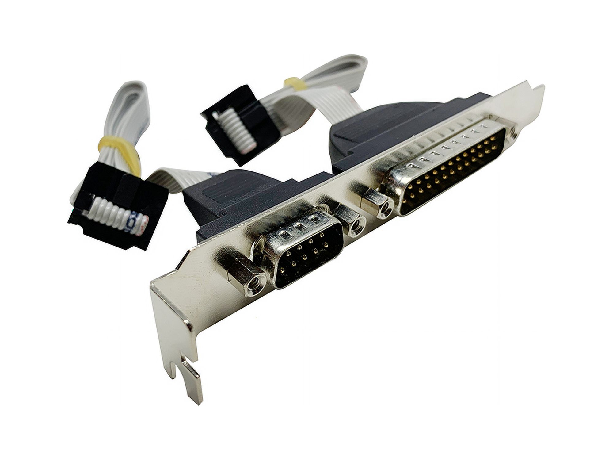 Dual Serial Port Adapter 9 Pin & 25 pin male Serial Ports on Bracket ...