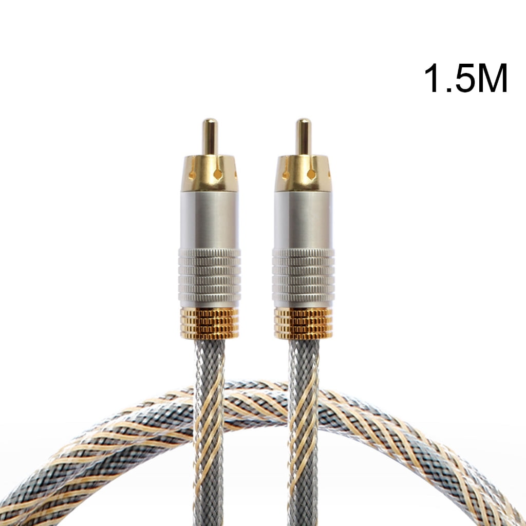 Dual Shielded Cable Digital Coaxial Audio Cable 1 RCA to 1 RCA Audio ...