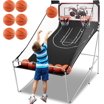 Pop-A-Shot Dual Shot Sport 81in Foldable Indoor Basketball Game with ...