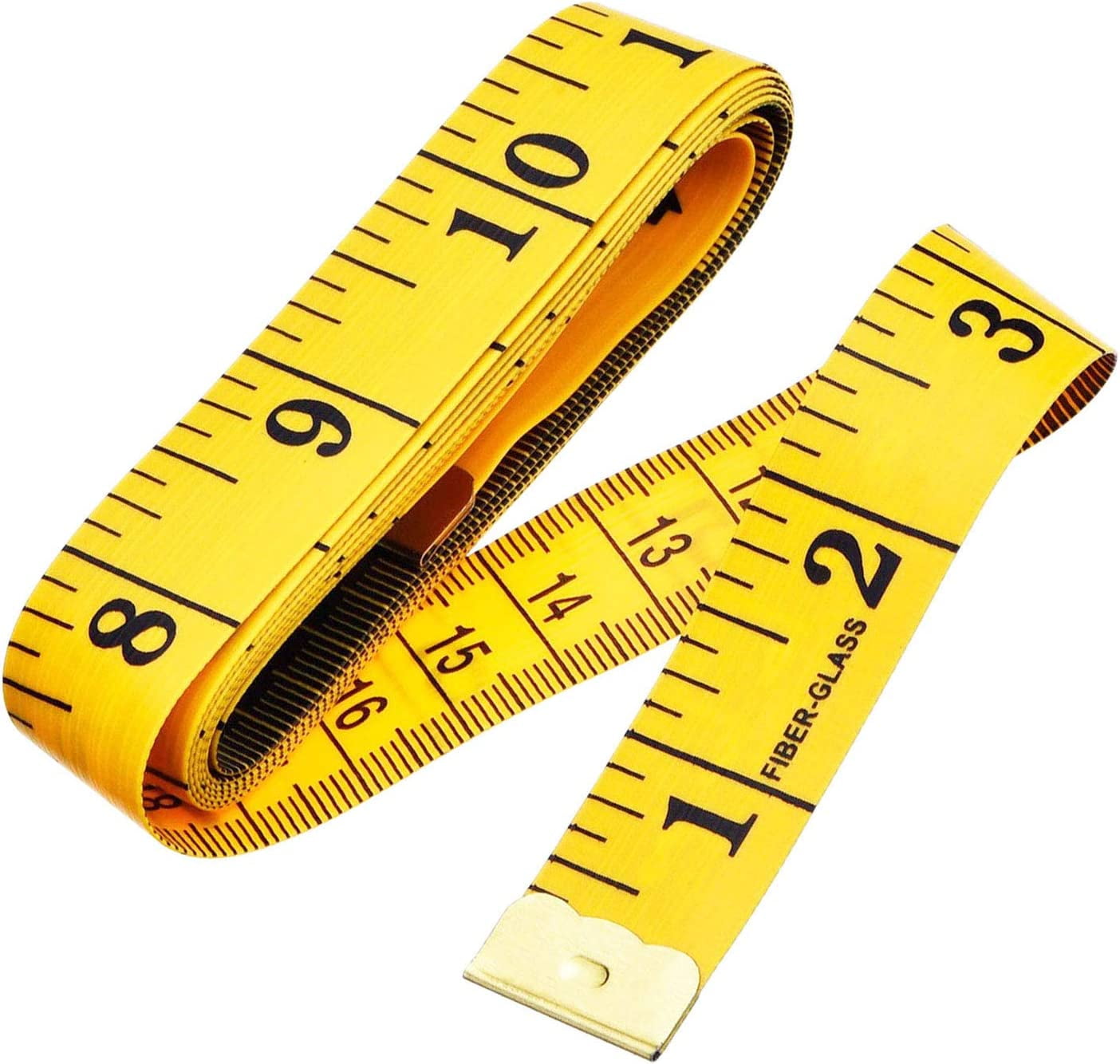 Dual Sided Body Measuring Ruler 60inch/150cm Yellow Sewing Cloth Tailor ...
