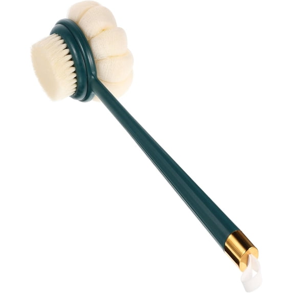 Dual-Sided Long Handle Back Scrubber with Soft Bristles for Shower Bath ...