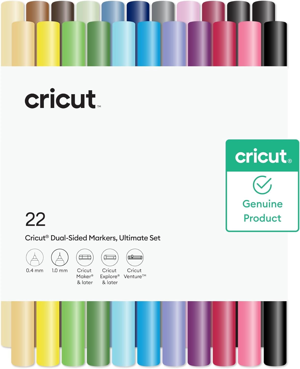 Dual-Sided Markers, Ultimate Marker Set (22 ct) - 1.0mm Tip + 0.4mm ...