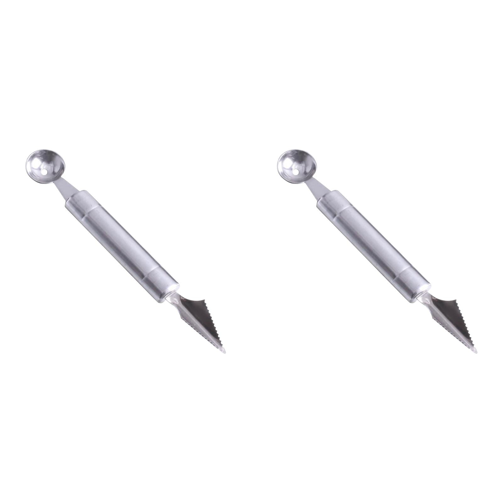 Dual-Sided Melon Baller Spoon - Stainless Steel Fruit Carving Set with ...