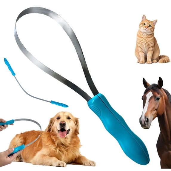 Dual Sided Shedding Blade for Cats Dogs Brush Horse De-Shedding Tool ...