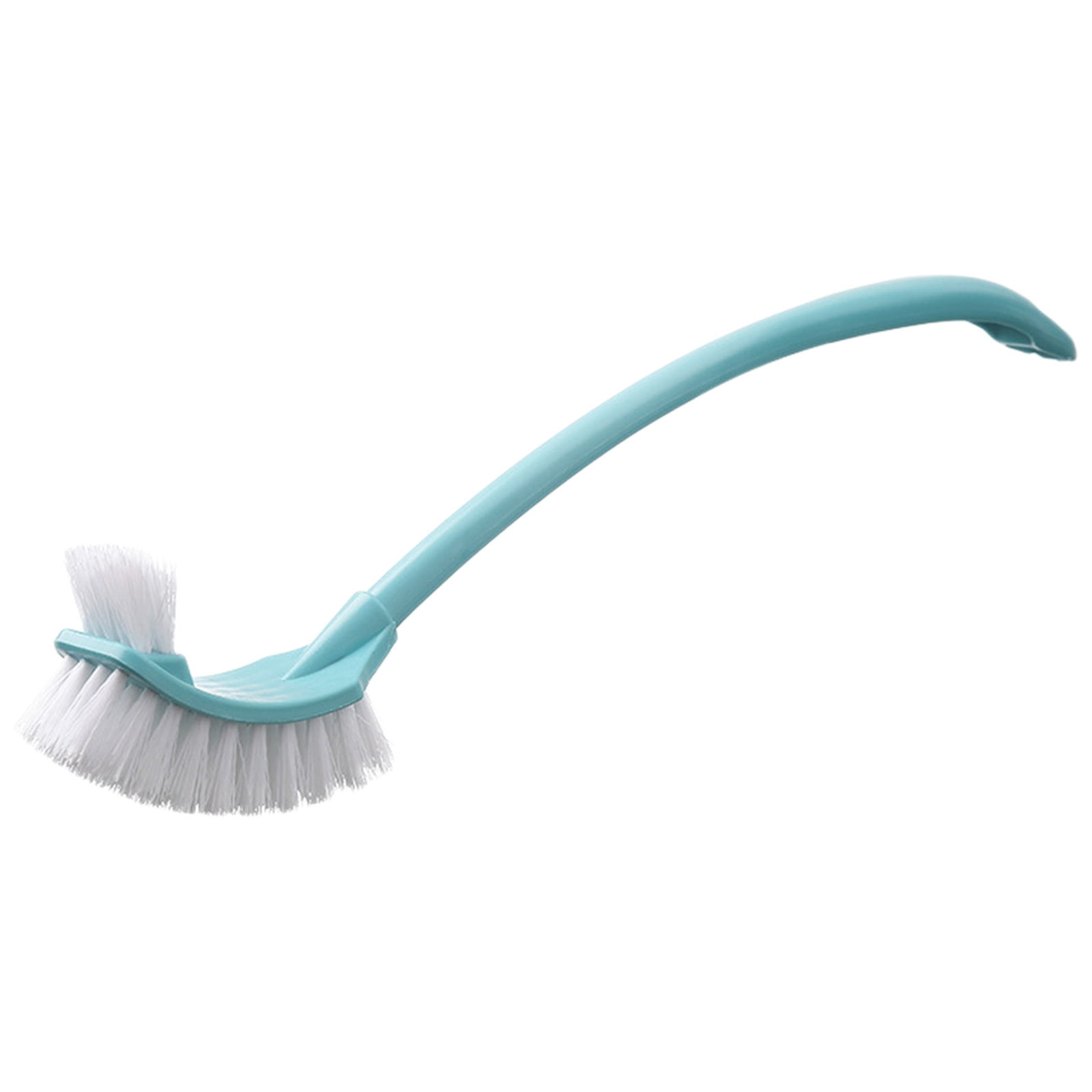 Dual-Sided Toilet Bowl Brush with Rubber and Slit Brushes, Long Handle for Deep Cleaning, Multi ...