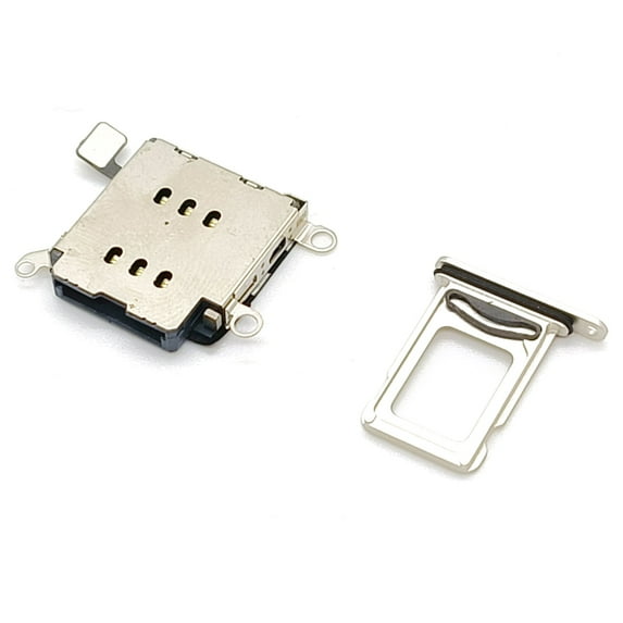 Dual Sim Tray Compatible With iPhone 12 White With Sim Card Reader - 2 ...