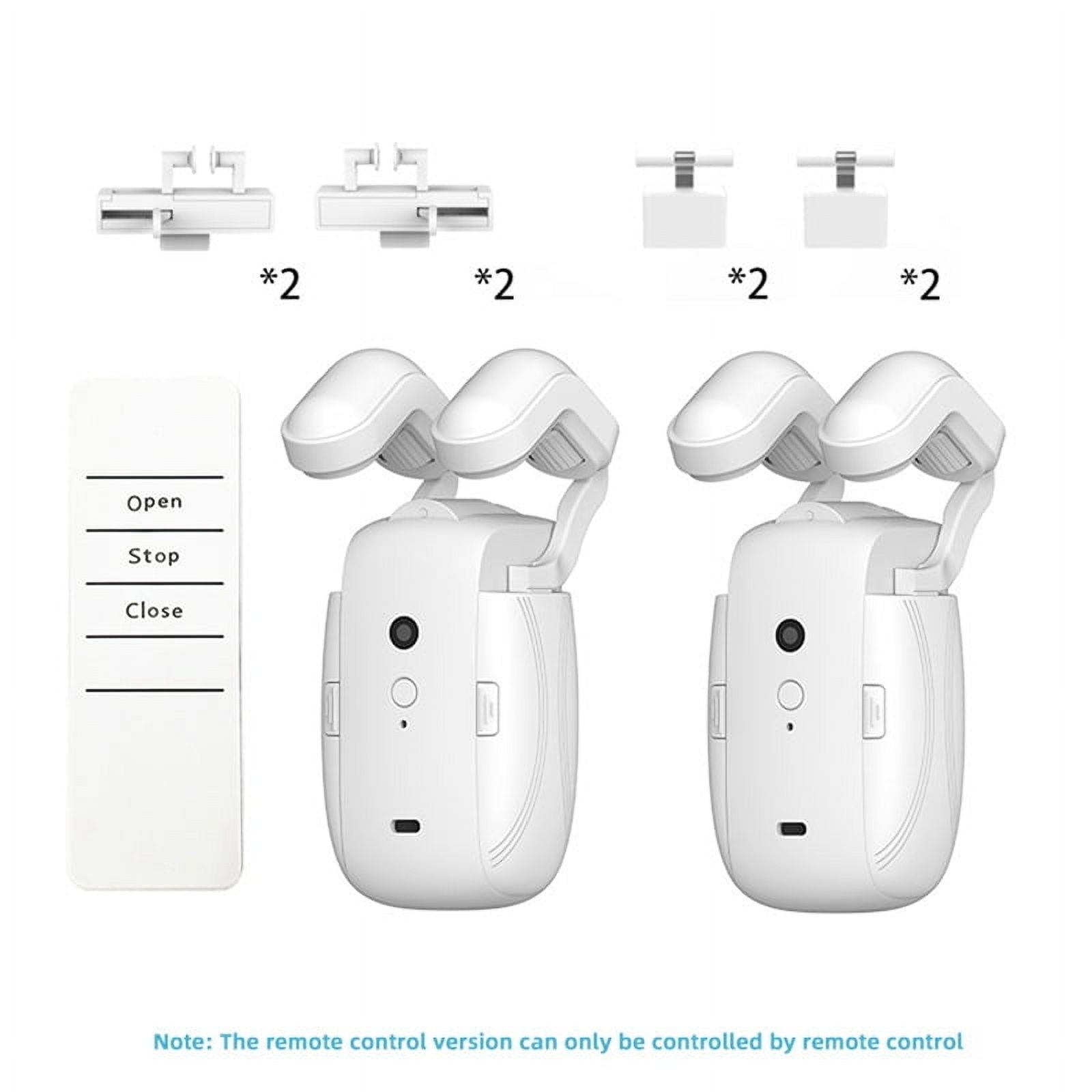 Dual Smart Curtains Robot Roman Rod Track/T/U-Rail Tracks Automatic ...