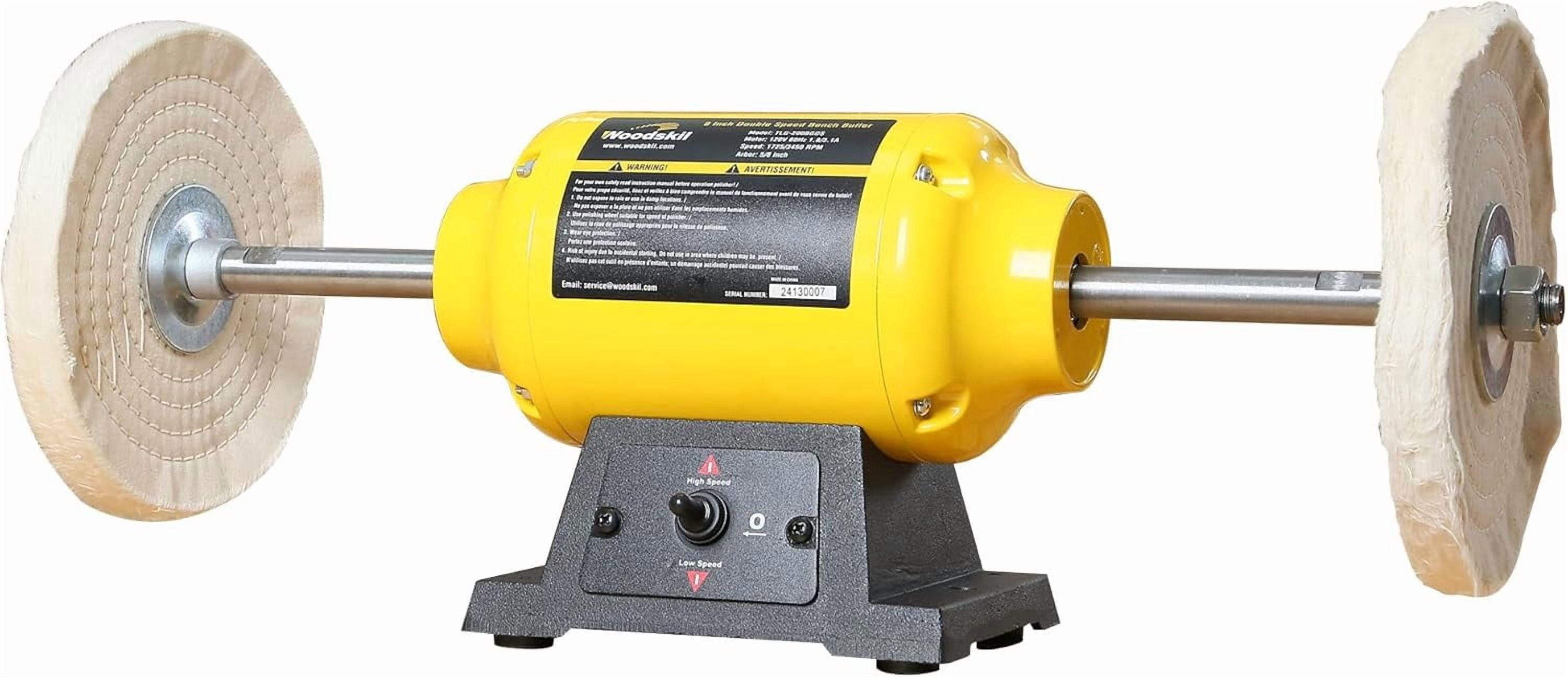 Dual Speed Bench Buffer Polisher 1.8/3.1A, 8 inch Jewelry Buffer ...
