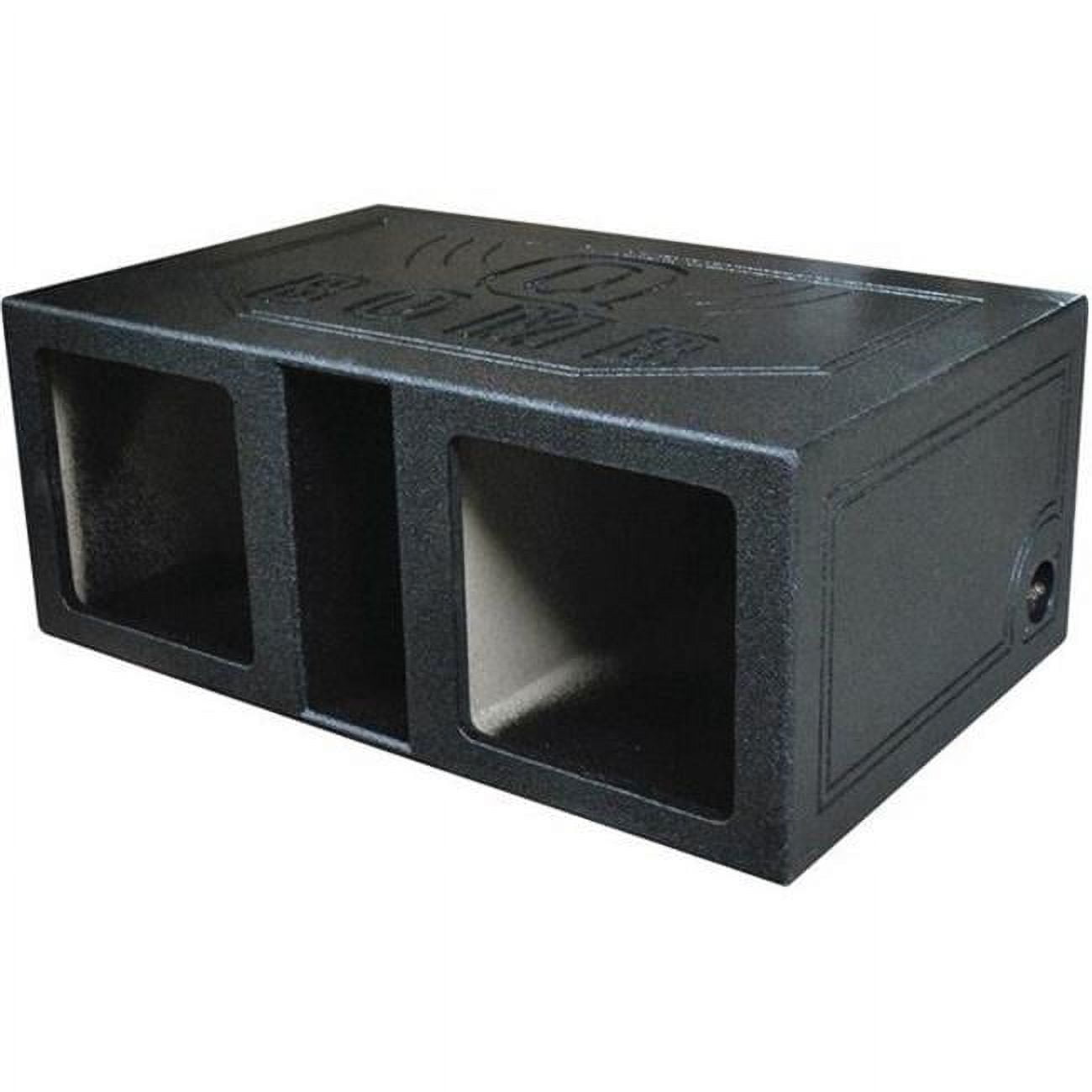 Q Bomb Dual Square 12 inch Subwoofer Audio Box with Slot Ported Deep ...