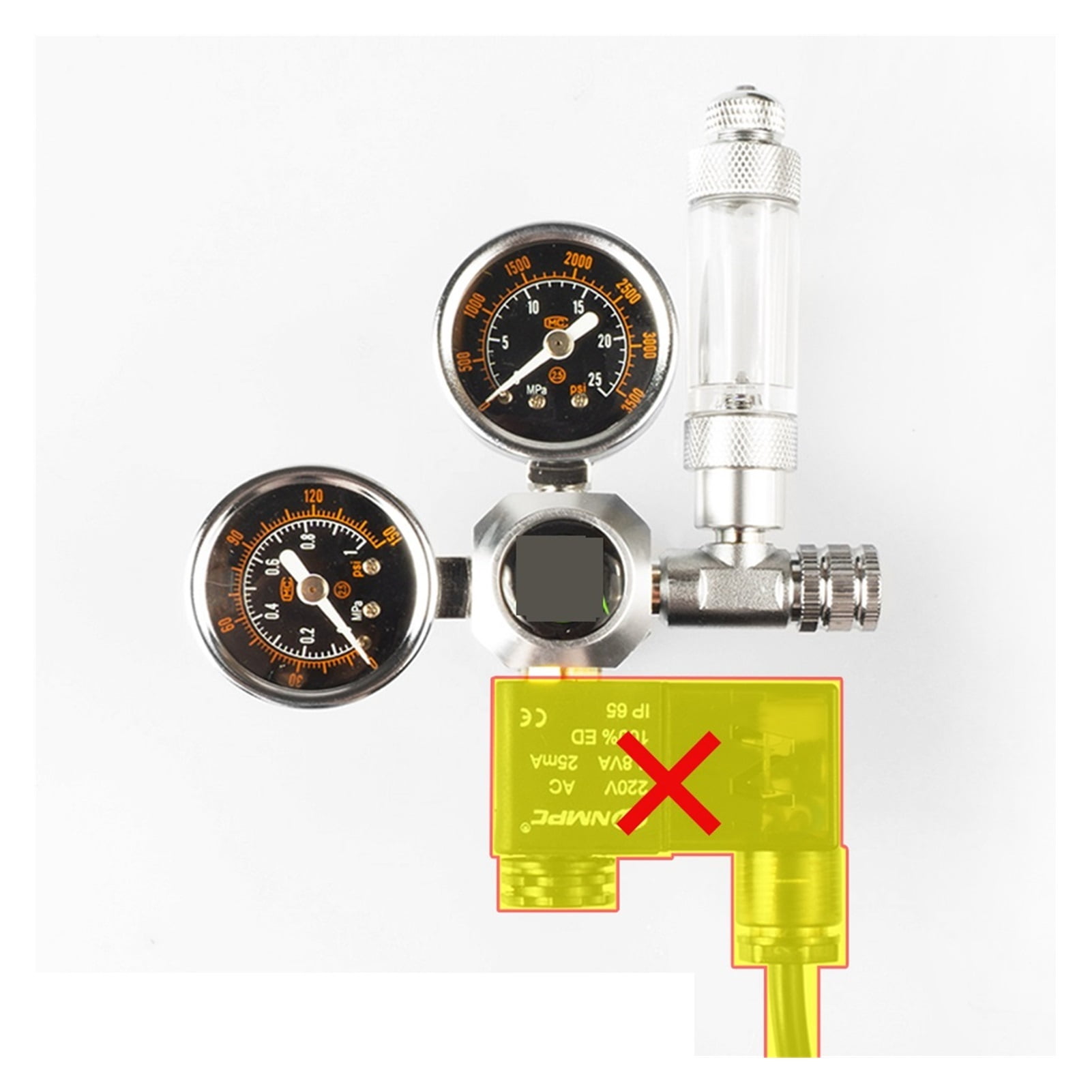 Dual Stage CO2 Regulators With Integrated Solenoid Valve For Aquariums ...