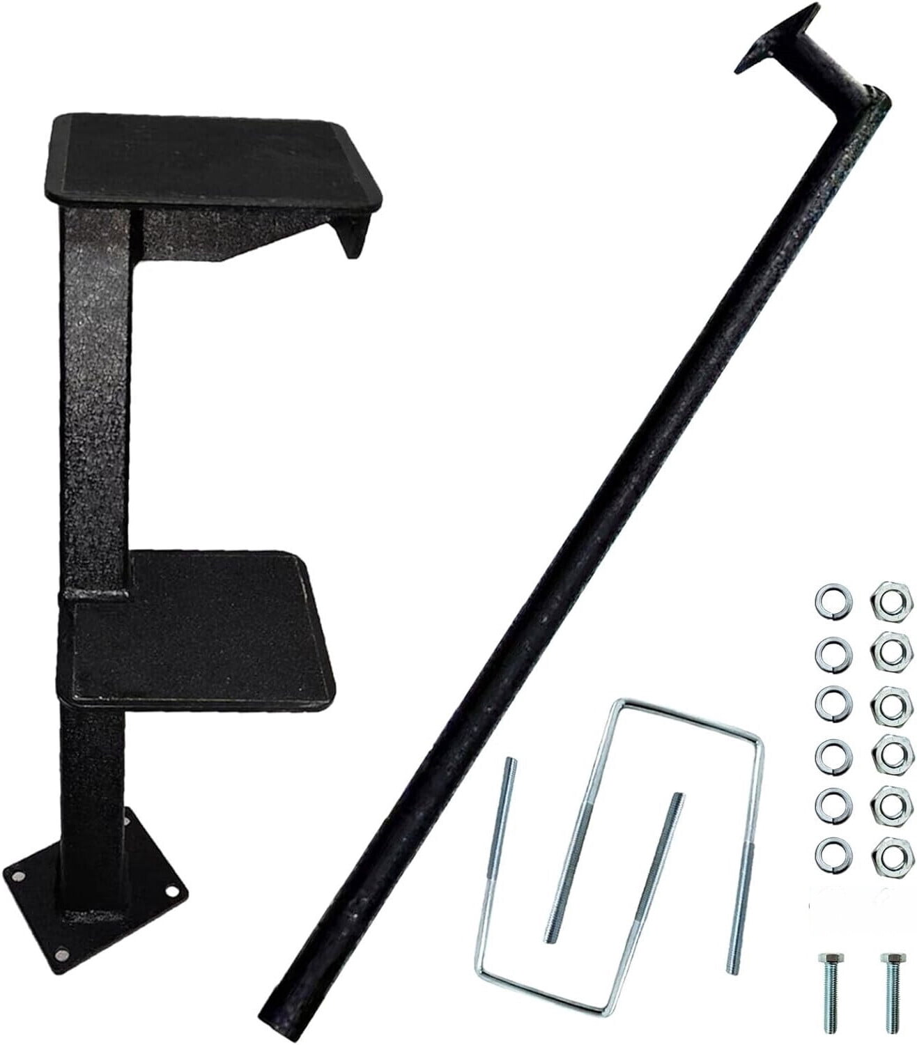 Dual Step Boat Trailer Steps for The Tongue with Handle, Universal Fit ...