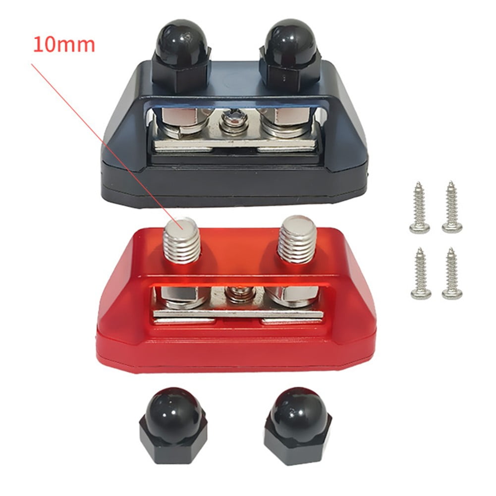 Dual Stud Bus Bar 12-48V Power Distribution Block Holder for Car Boat ...