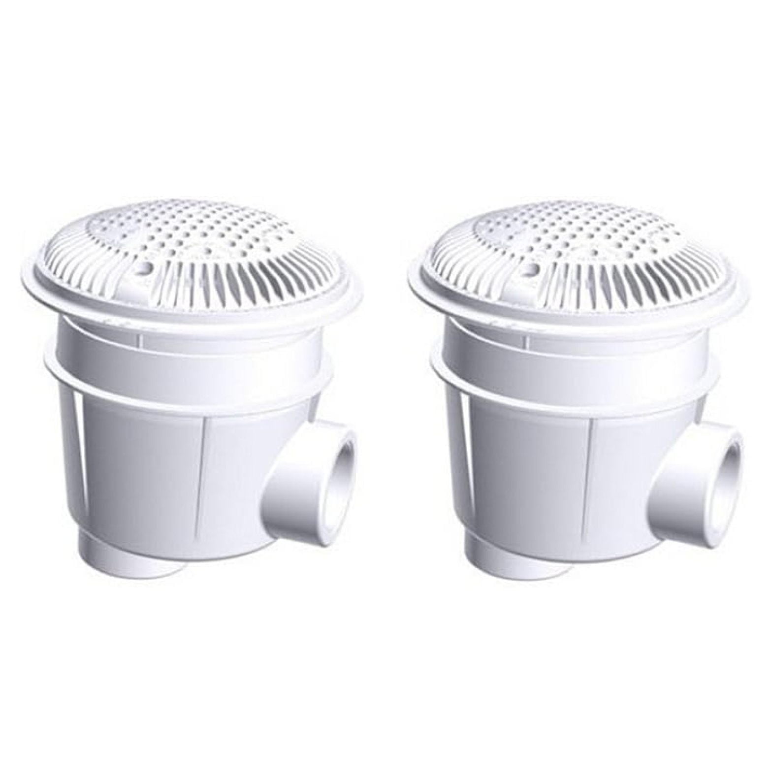 Dual Suction Outlet 1-1/2 Inch White - Concrete Pool Drain Replacement ...
