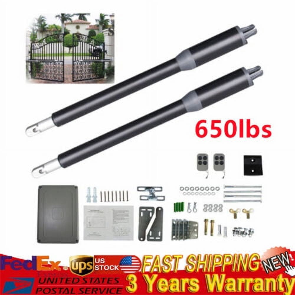 Dual Swing Gate Opener Automatic Gate Opener Heavy Duty 650lbs & Remote ...