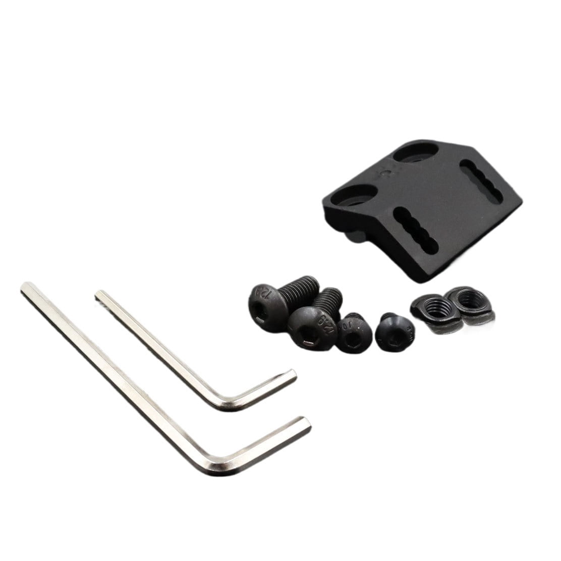 Dual-System Flashlight Base Mount Aluminum Adapter with Screws & Allen ...