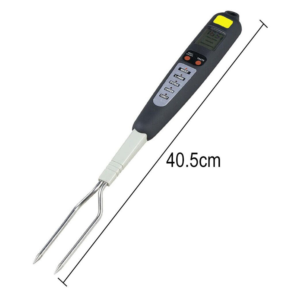 Dual Temperature BBQ Meat Thermometer with Fork Probe for Precise ...