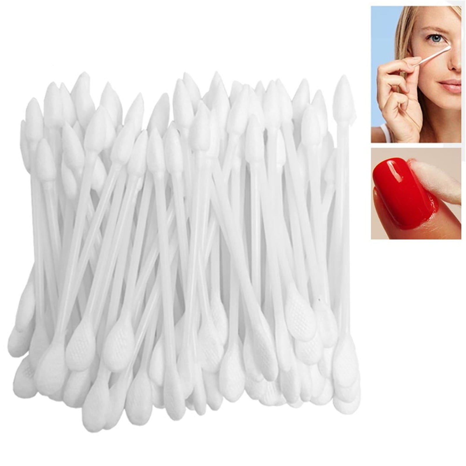 Dual-Tip Cotton Swabs for Precision Cleaning and Makeup Application ...