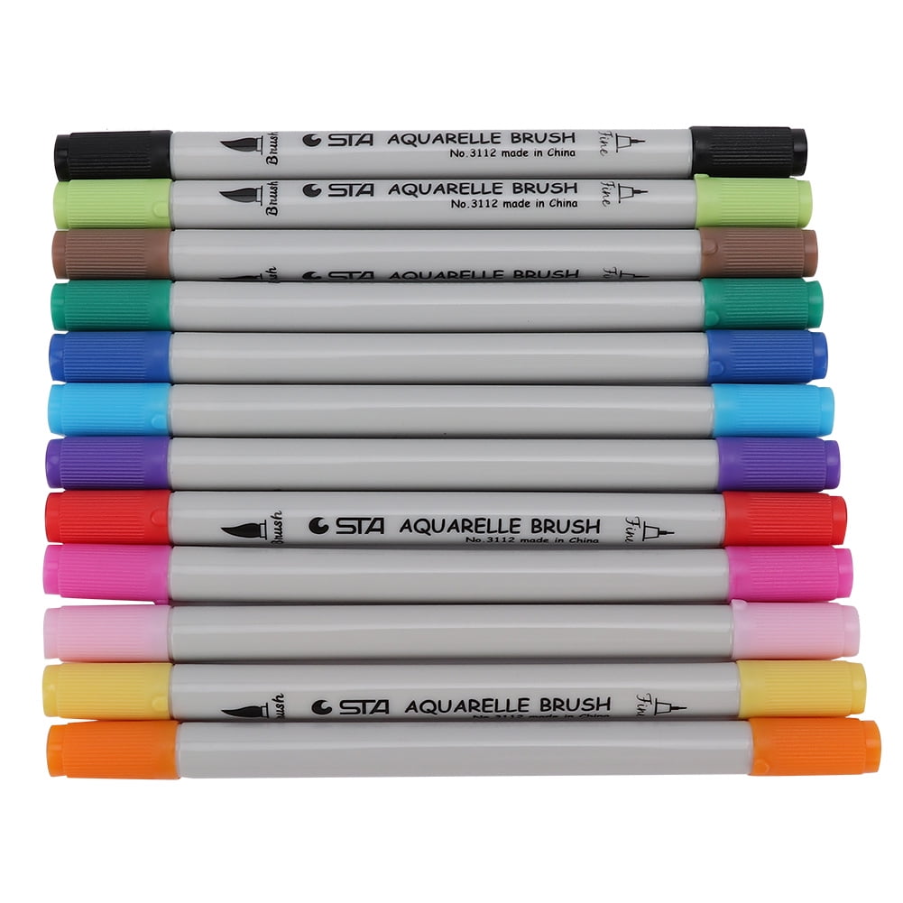 Dual Tip Water Soluble Marker Pen Sketch Manga Painting Pen Art ...