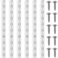Dual Track Upright Wall Shelving System 25 Inch White Hardware Brackets ...
