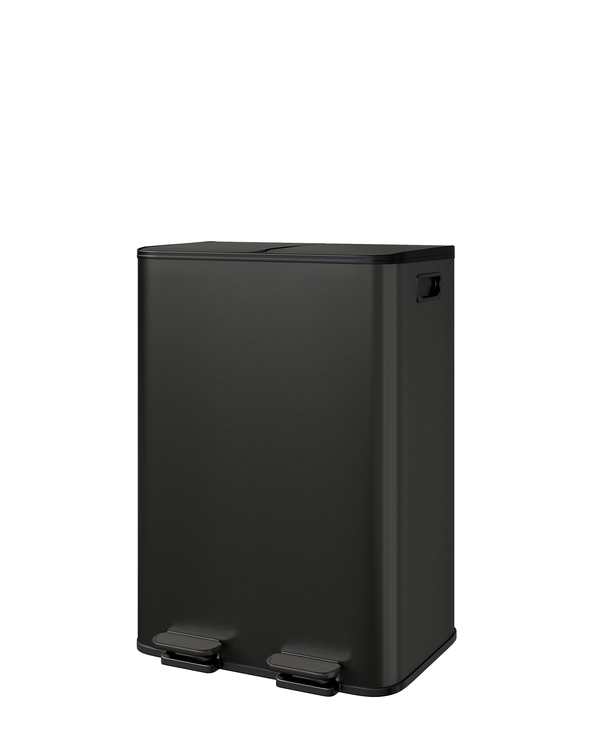 Dual Trash Can, 60 Liter (2x30L)/80 Liter (2x40L) Stainless Steel Step ...