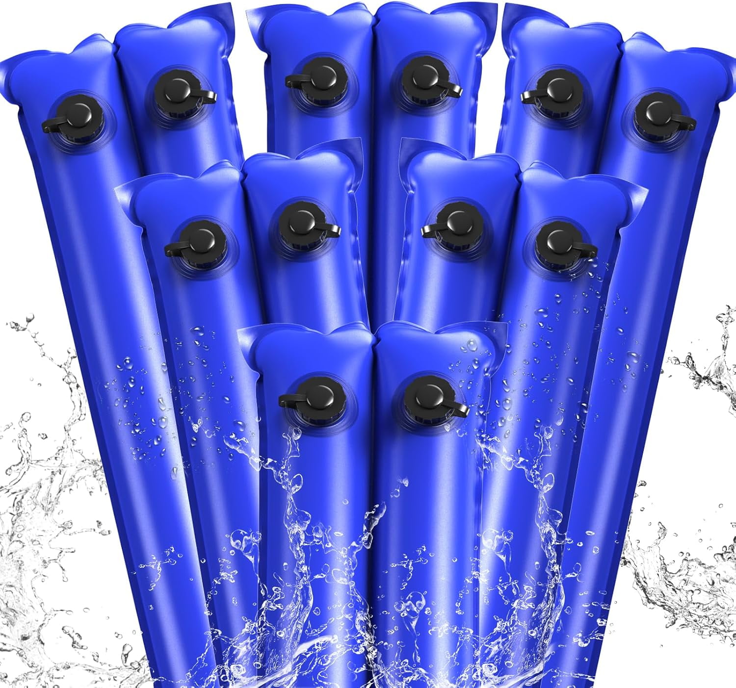 Dual Tubes Pool Water Bags, 10Ft Heavy Duty Winter Water Tube for ...