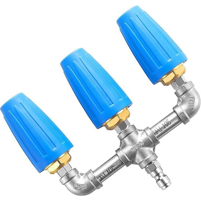 Dual Turbo Nozzle Pressure Washer 1/4 Quick-Connect with Stainless ...
