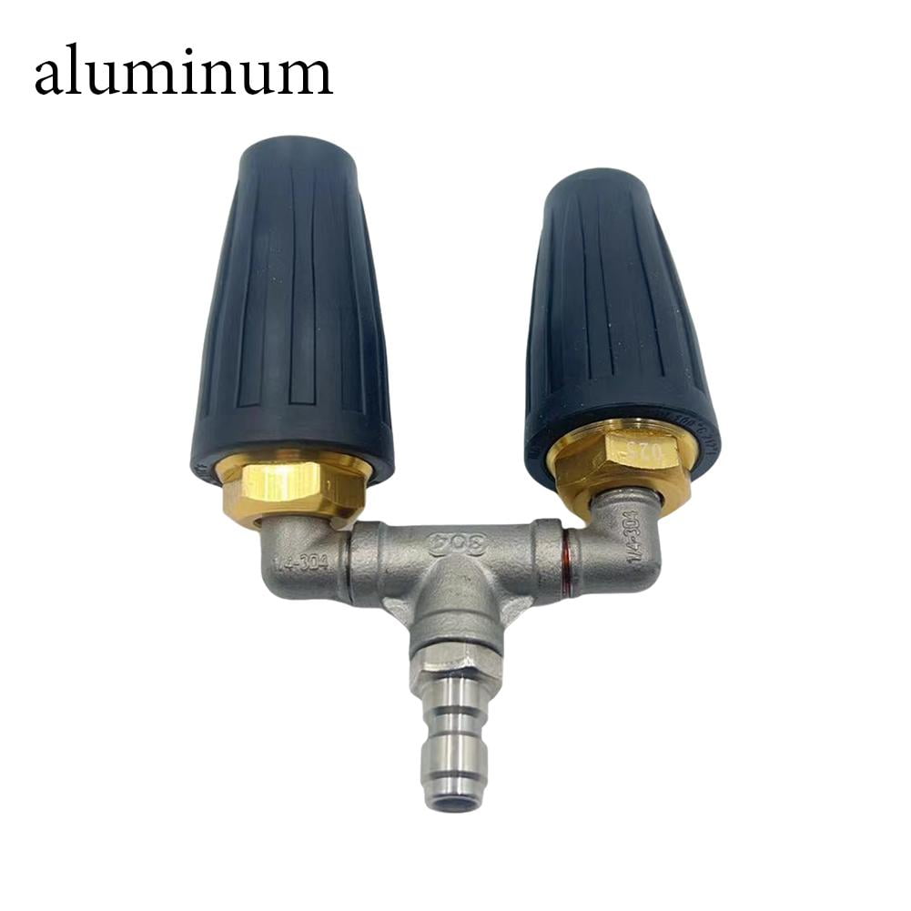 Dual Turbo Nozzle Pressure Washer, 360° Rotating Turbine Nozzle, 2.5mm ...