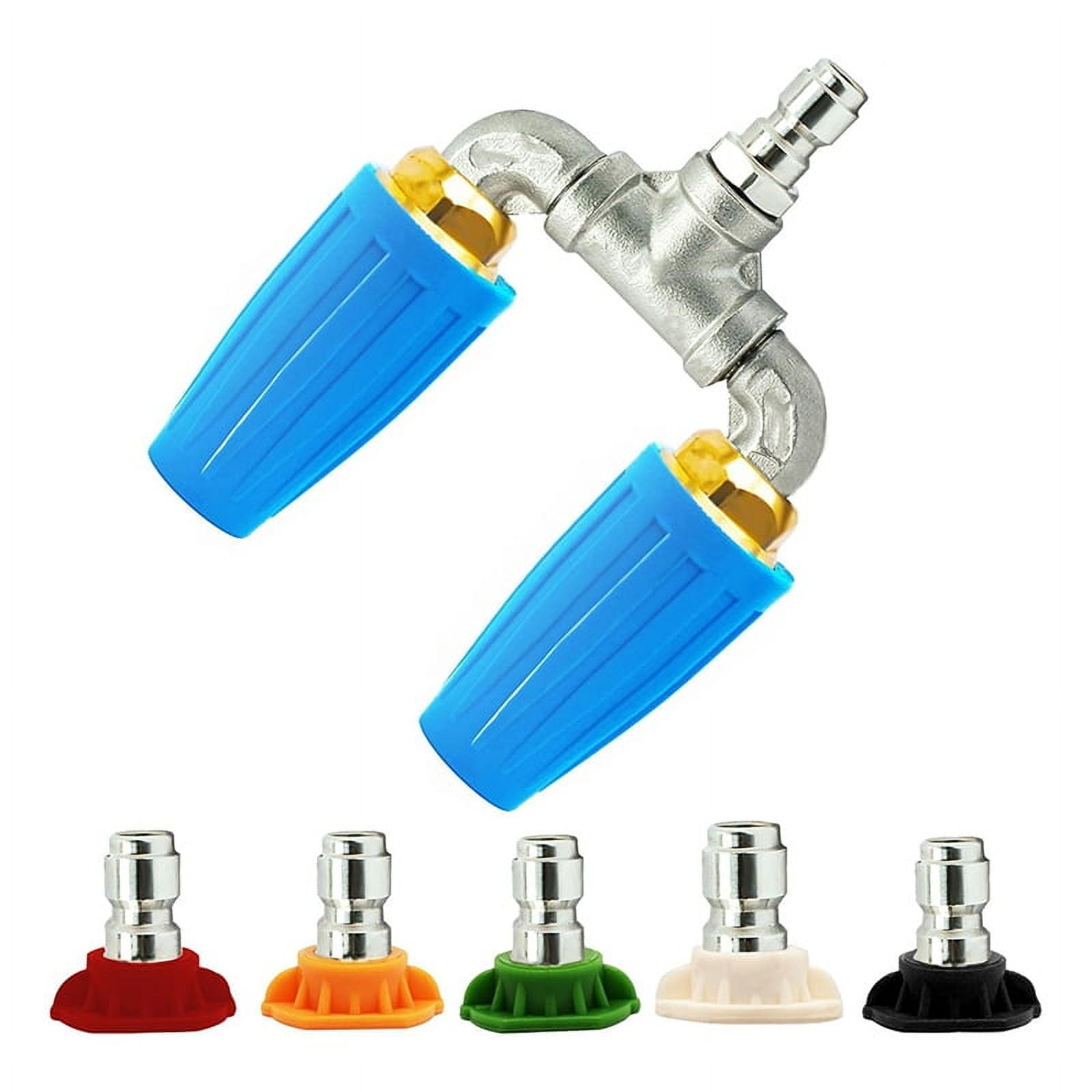 Dual Turbo Nozzle for Power Pressure Washer with 5 Power Pressure ...