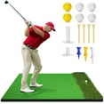 Dual-Turf Golf Mat Thickened 5x4ft Golf Mats Practice Indoor / Outdoor ...