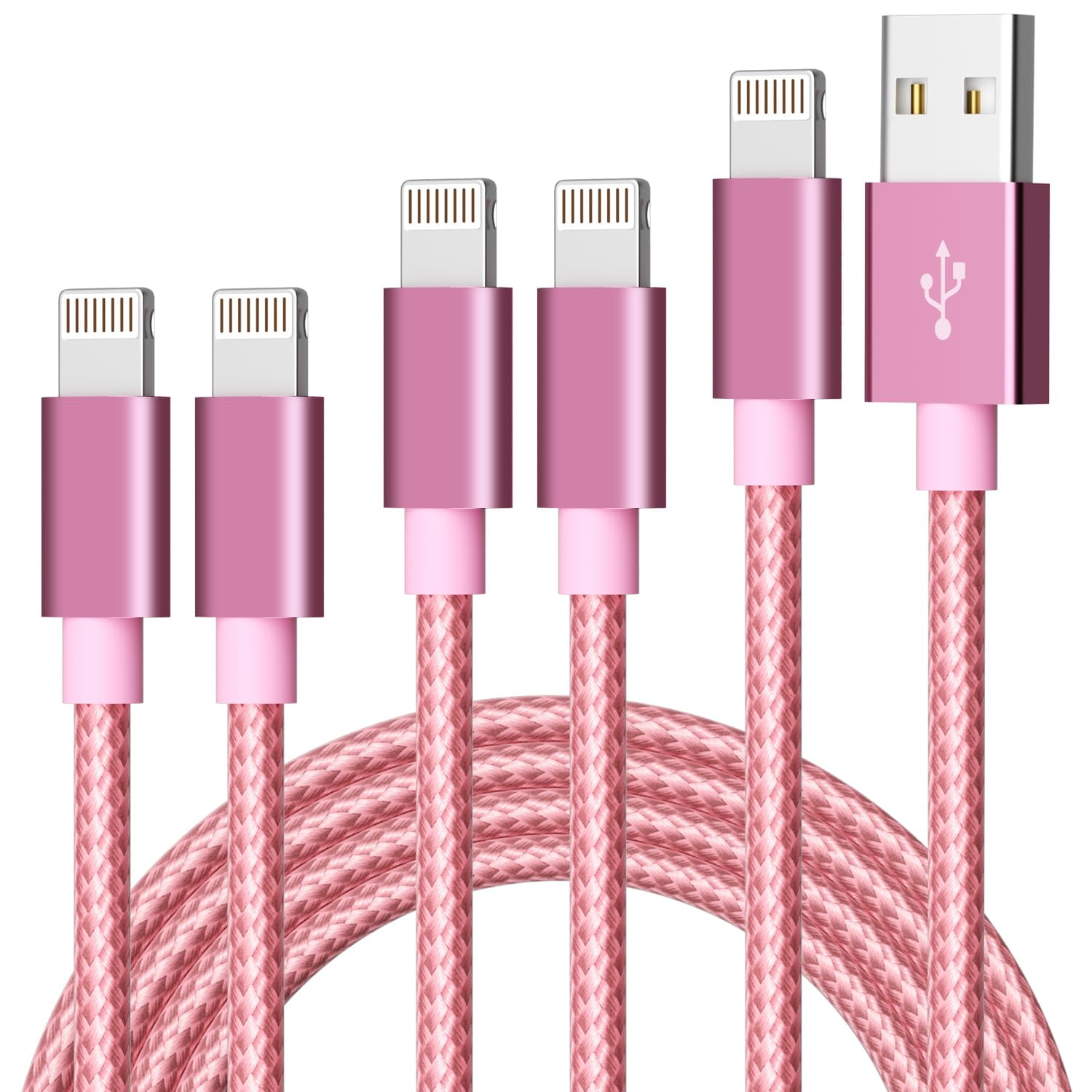 Dual Type-C 4 in 1 Charging Cable 2Pack 5FT, Multi Charging Cable for ...