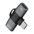 Dual Type-c Adapter Splitter to Double Type C Jack AUX Audio Headphone ...