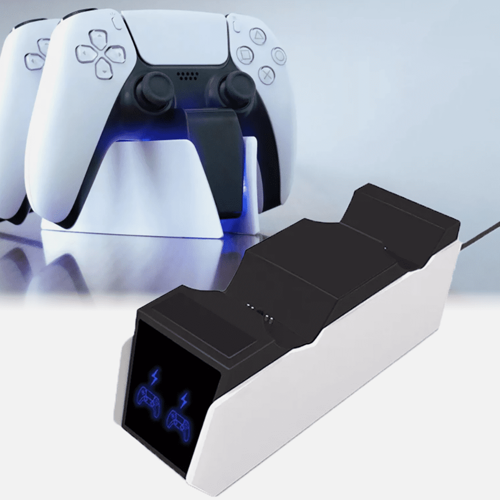 Dual USB-C Fast Charging Dock Station for PS5 Controller with LED ...