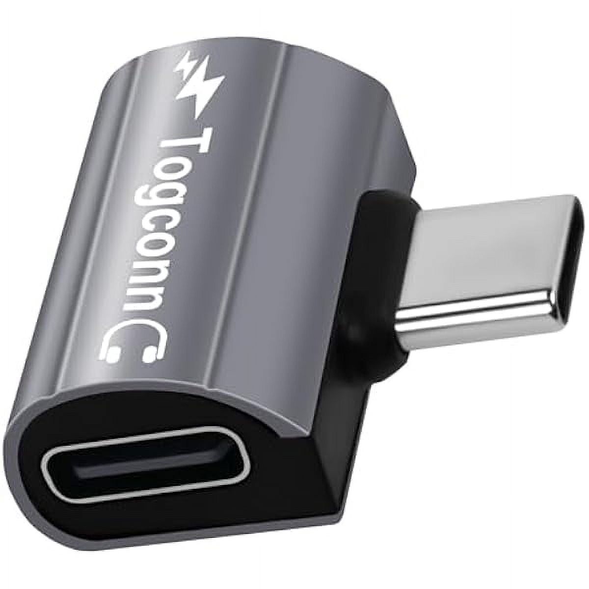 Dual USB C Headphone and Charger Adapter Splitter, 2-in-1 Type C to USB-C Audio Adapter with PD ...