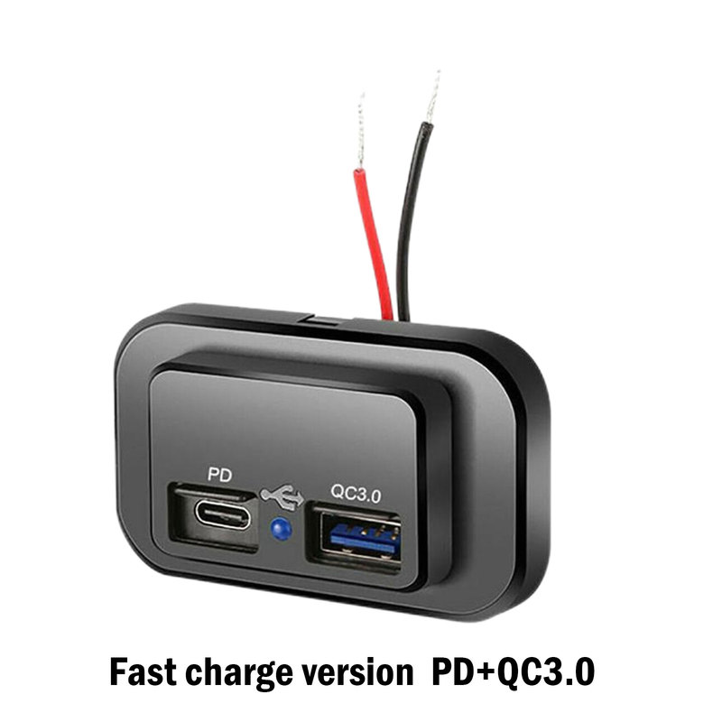 Dual USB Car Charger Socket 12V/24V 3.1A 4.8A USB Charging Outlet Power ...