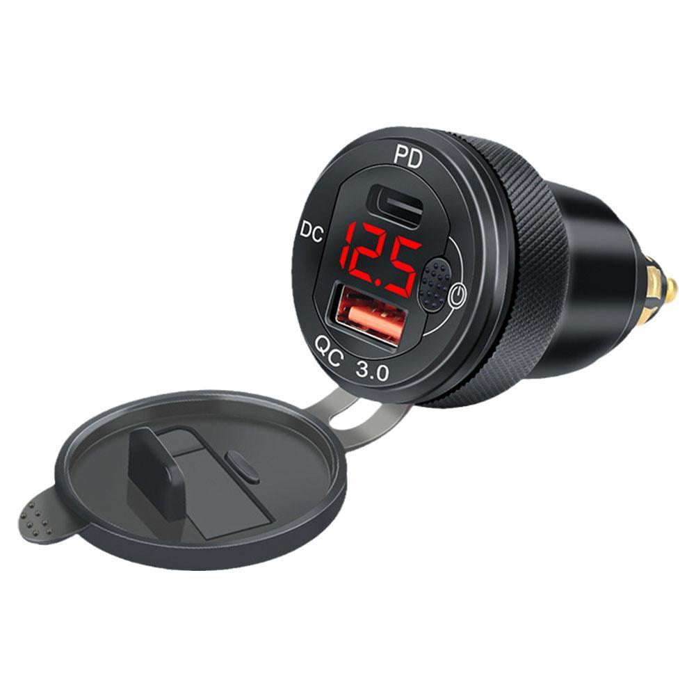 Dual USB Charger Hella DIN Plug Socket For Motorcyc - Walmart.com