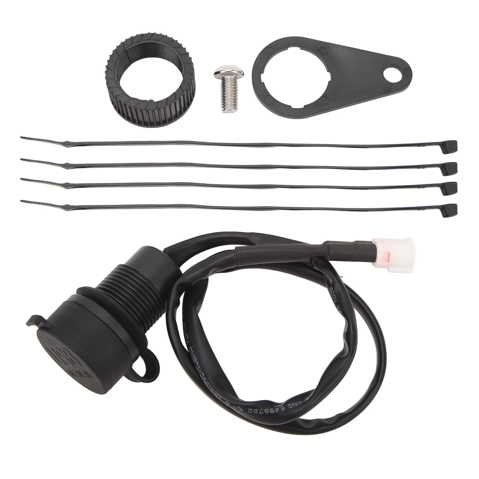 Dual USB Charger Plug Socket Adapter Motorcycle USB Power Socket ...