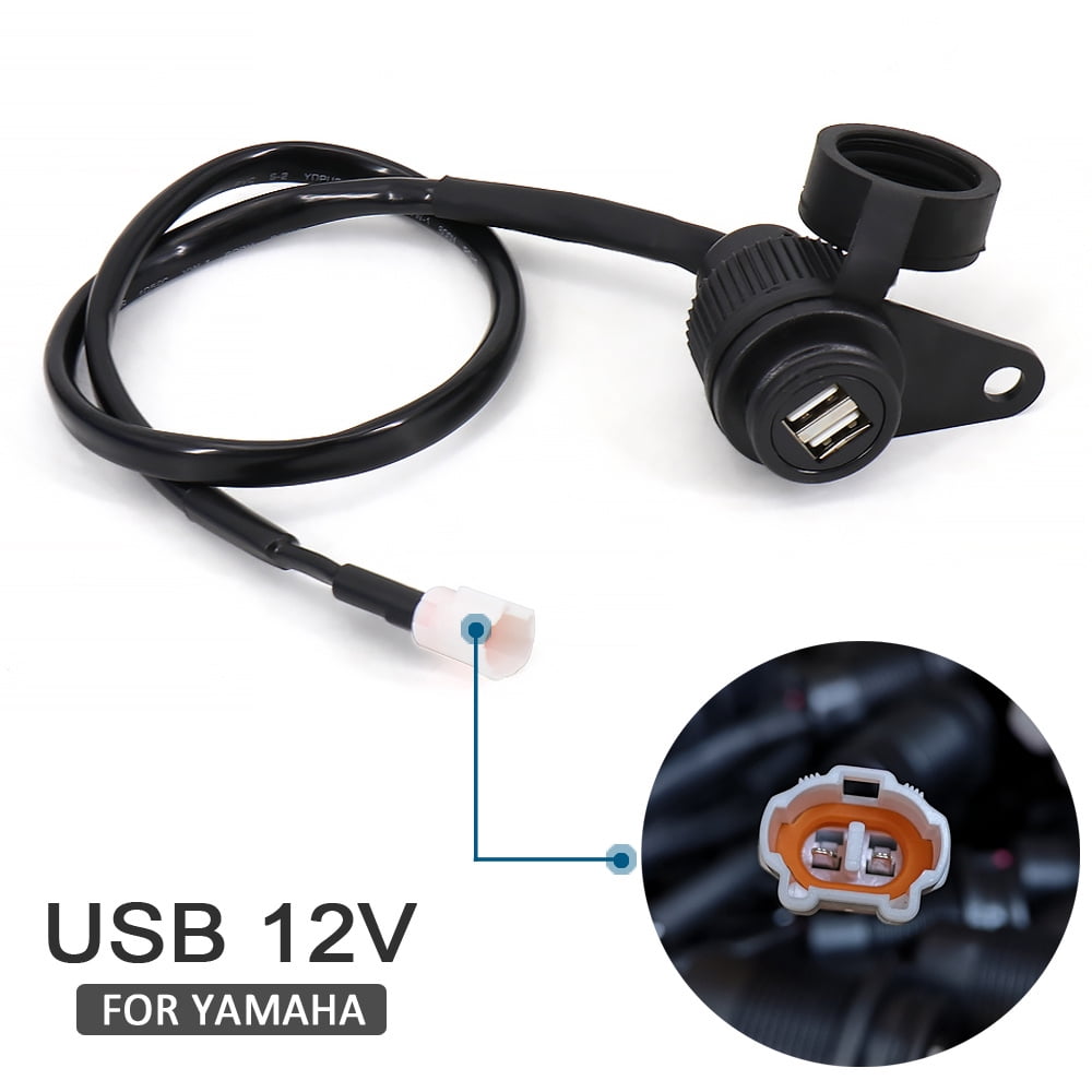 Dual USB Charger Socket Adapter For 2017-2021 Yamaha MT-07 MT-09 XSR900 ...