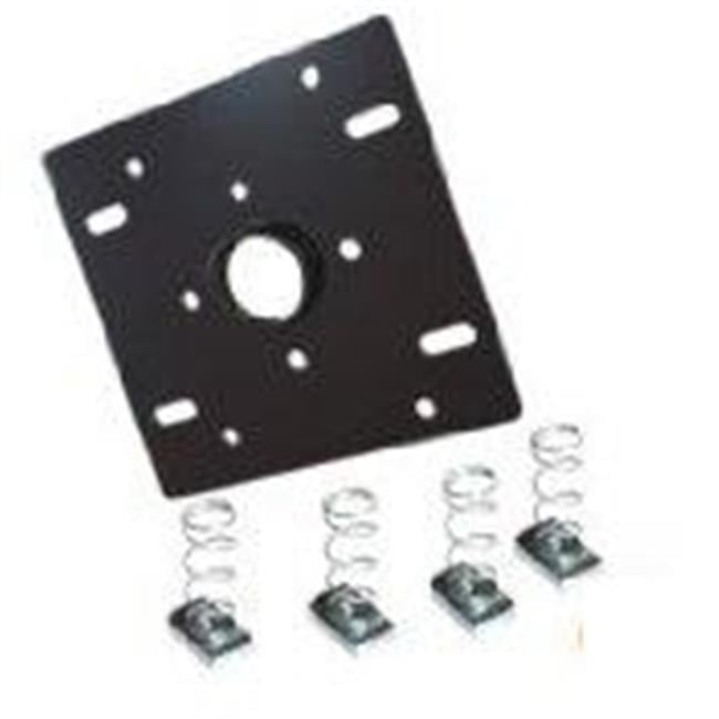 Dual Unistrut Ceiling Adapter With Hardware - Black - Walmart.com