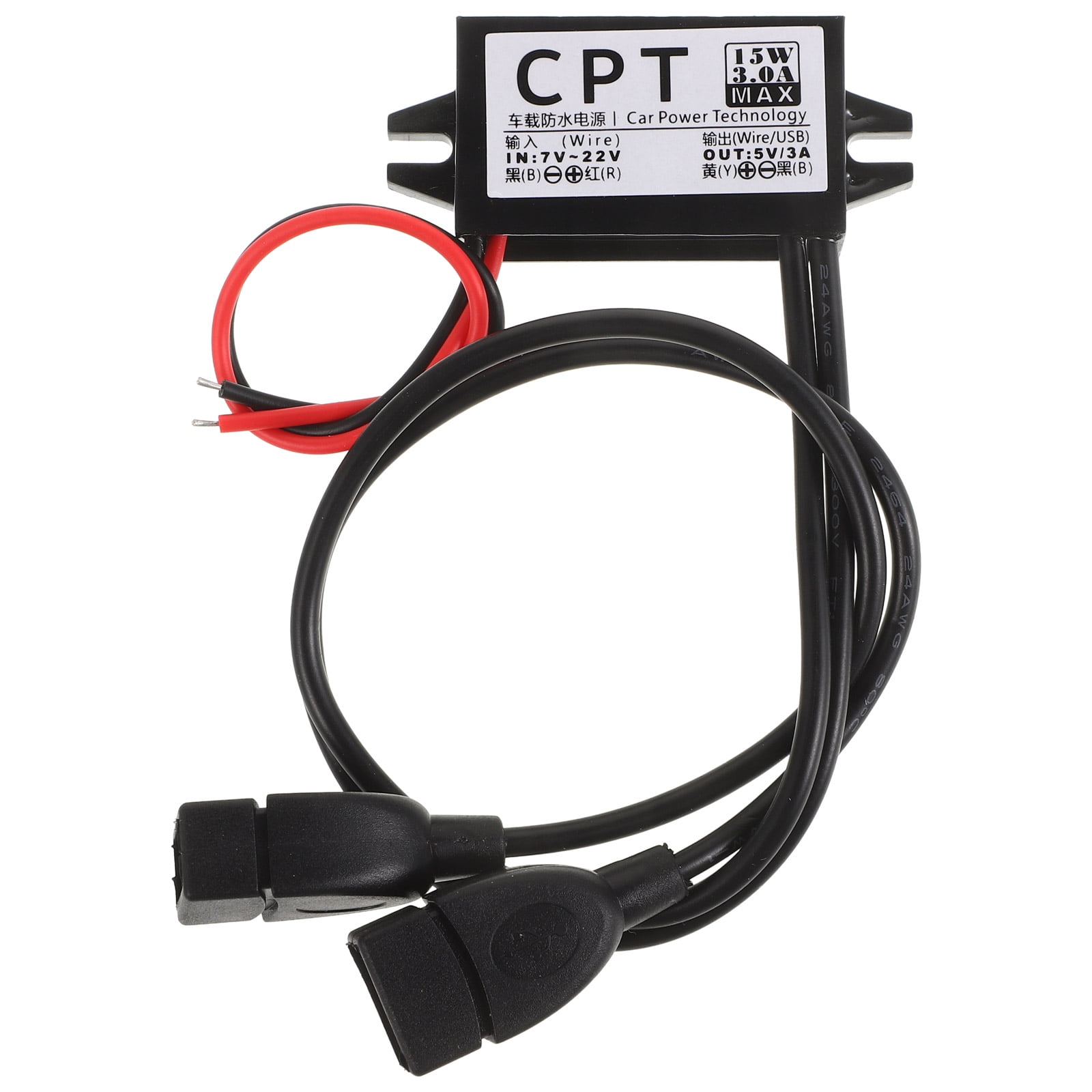 Dual Usb Car Power Adapter 12v To 5v 3a Voltage Step Down Converter For ...