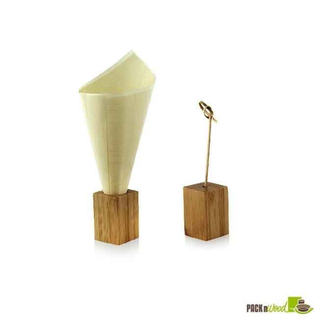 Dual Use Bamboo Pick & Cone Holder - Walmart.com