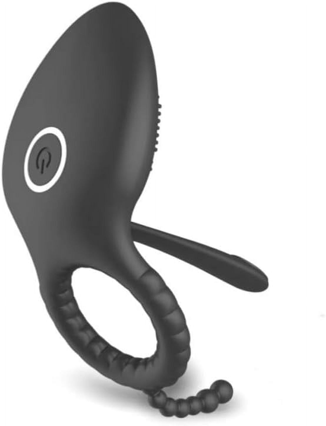 Dual Vibrators Penis Rings Sperm Locking Ring Sex Toys With 10
