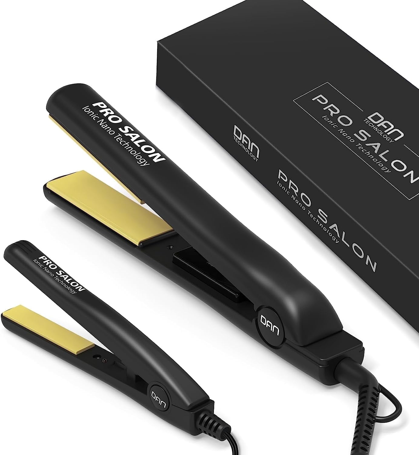 Professional 1in Hot Ceramic Flat Iron Set - Home & Travel Hair ...