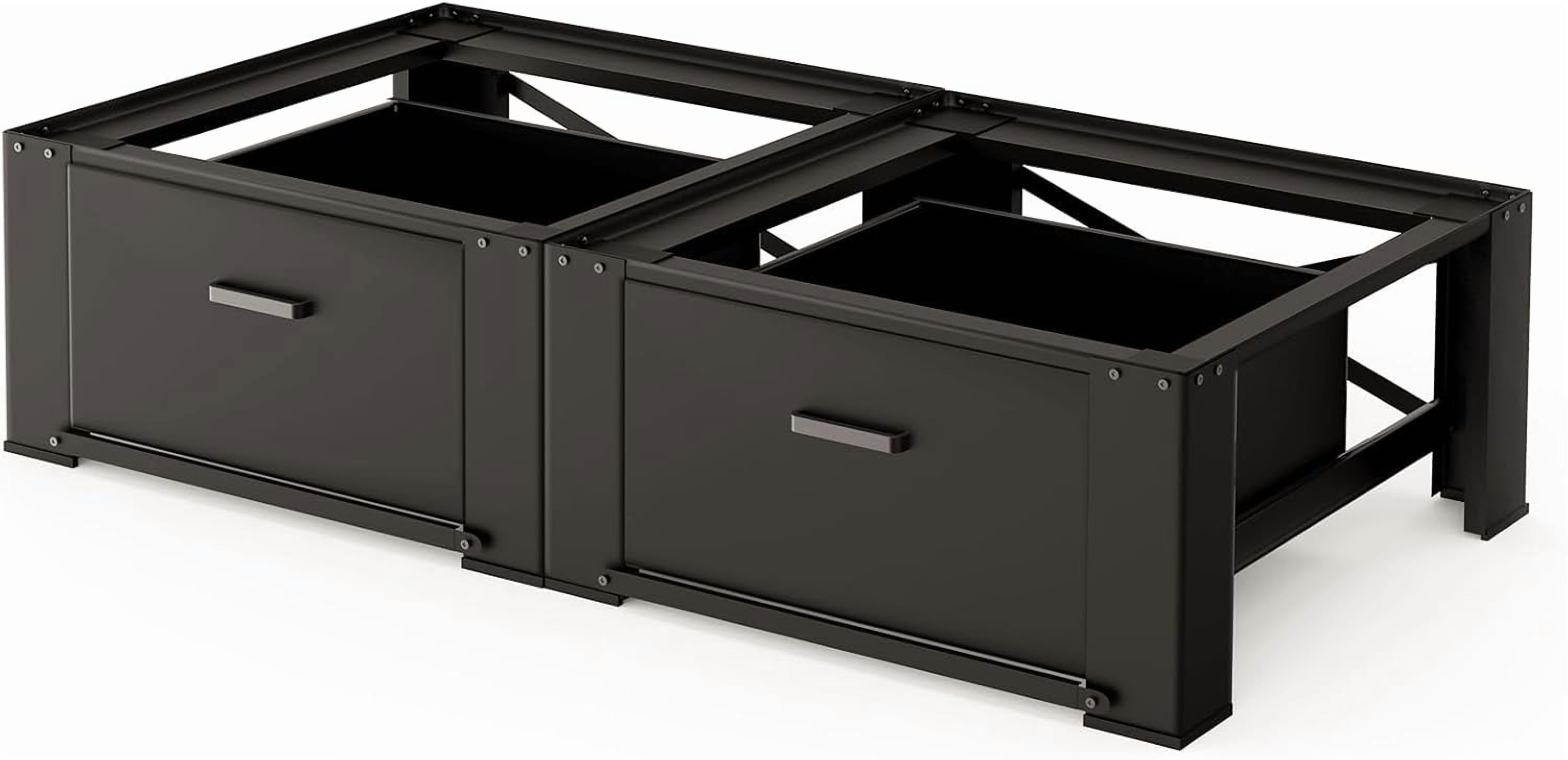 Dual Washing Machine Pedestals with Drawers 350Lb Heavy Duty Matalde 29 ...