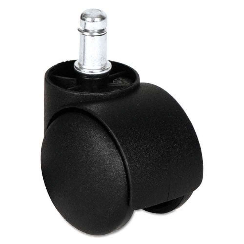 Dual Wheel Hooded Casters, B Stem, 1.5" Caster, Black | Bundle of 10 ...