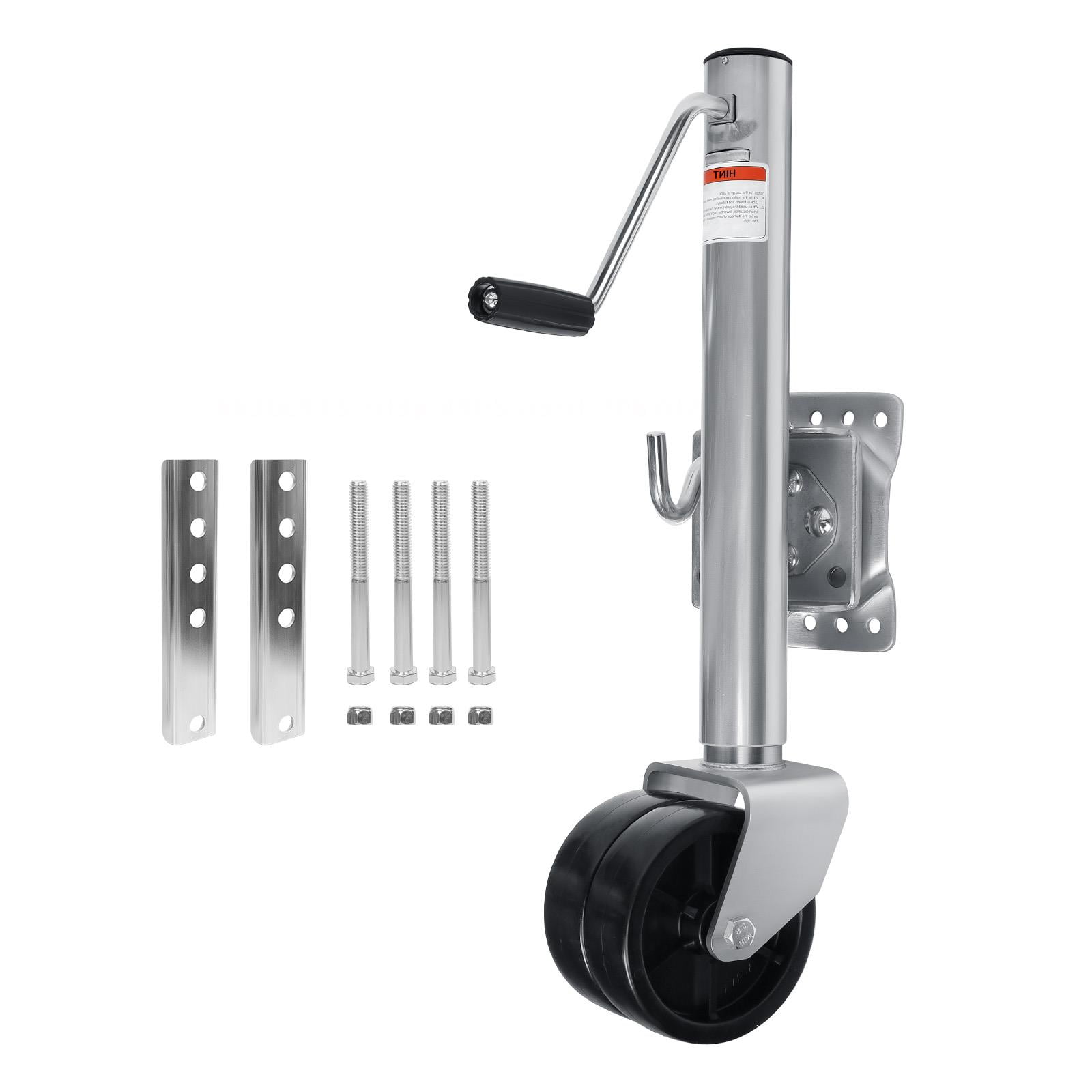 Dual Wheel Trailer Jack 6 In 1200 Lbs, 10 In Vertical Move, Heavy Duty ...