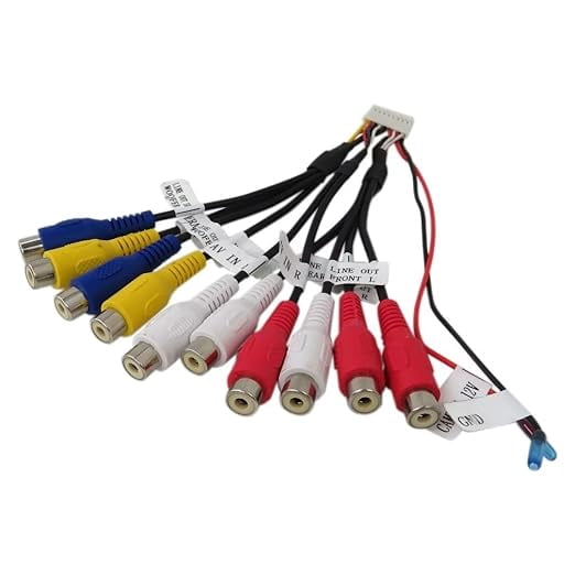 Dual XDCPA10BT Cord Assembly Harness 18 Pin Connector Video AV Input ...