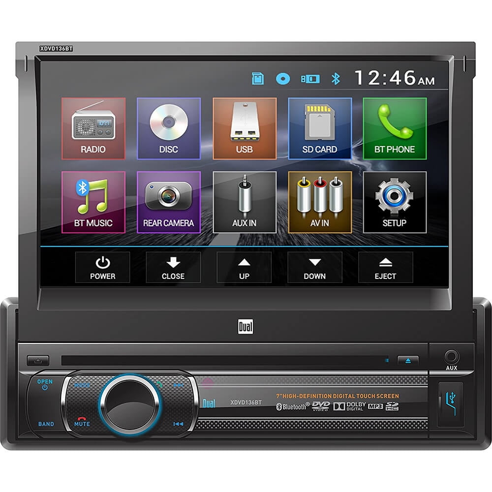 Dual XDVD136 Car Stereo with CD Player, New - Walmart.com
