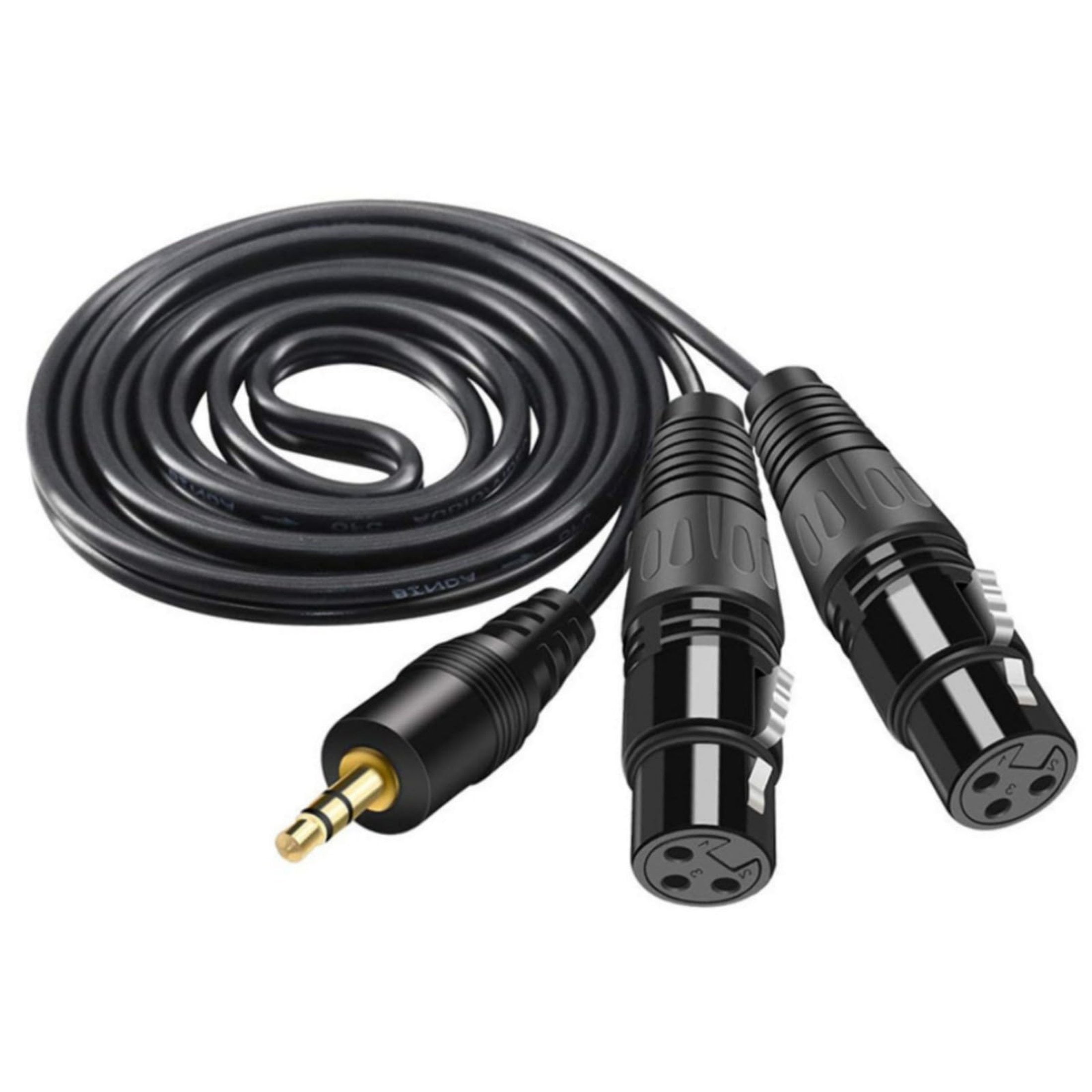 Dual XLR Audio Splitter Cable for 6.35mm and 3.5mm Devices - Walmart.com